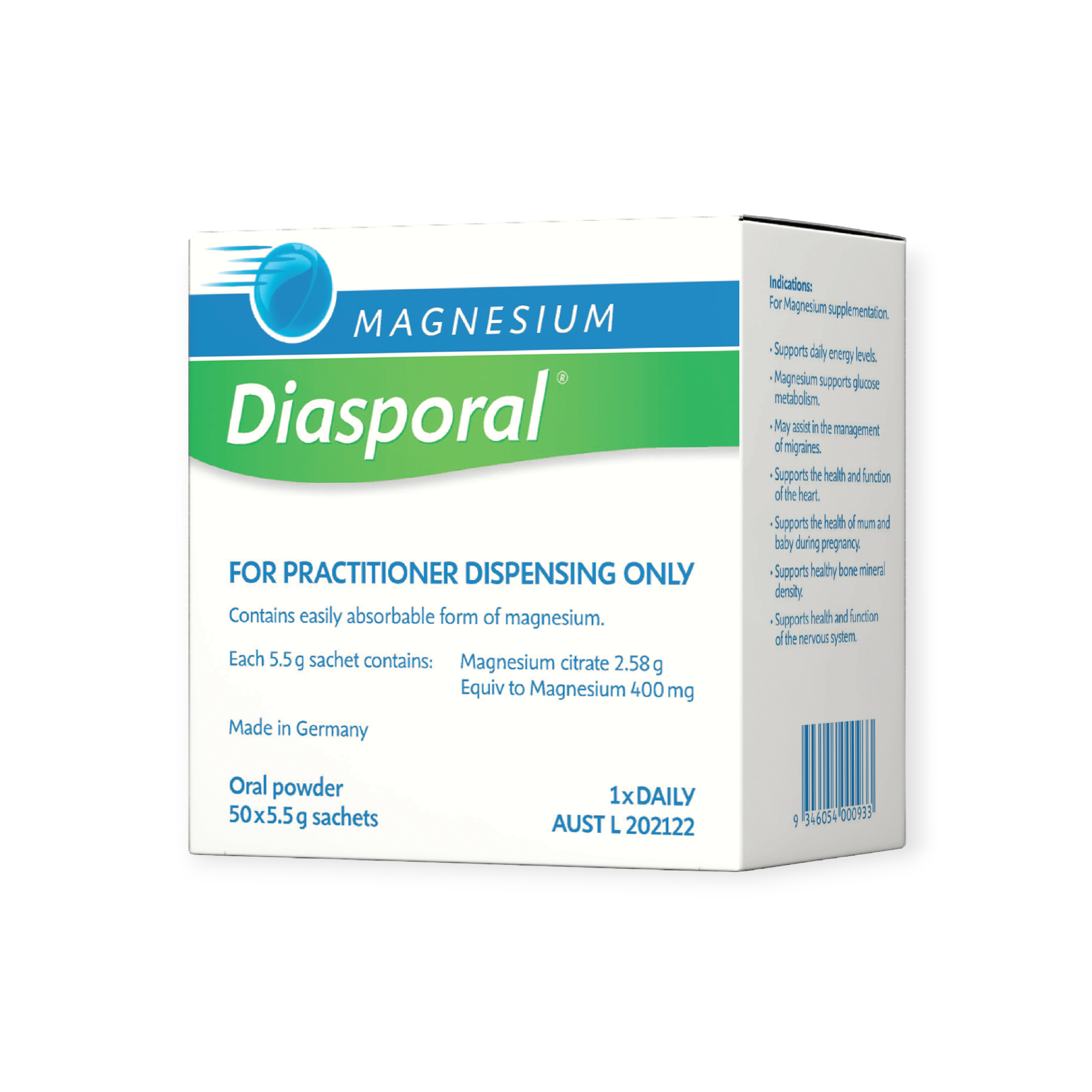 Bio-Practica Magnesium Diasporal Sachets 5.5g x 50 pack – Health Squad