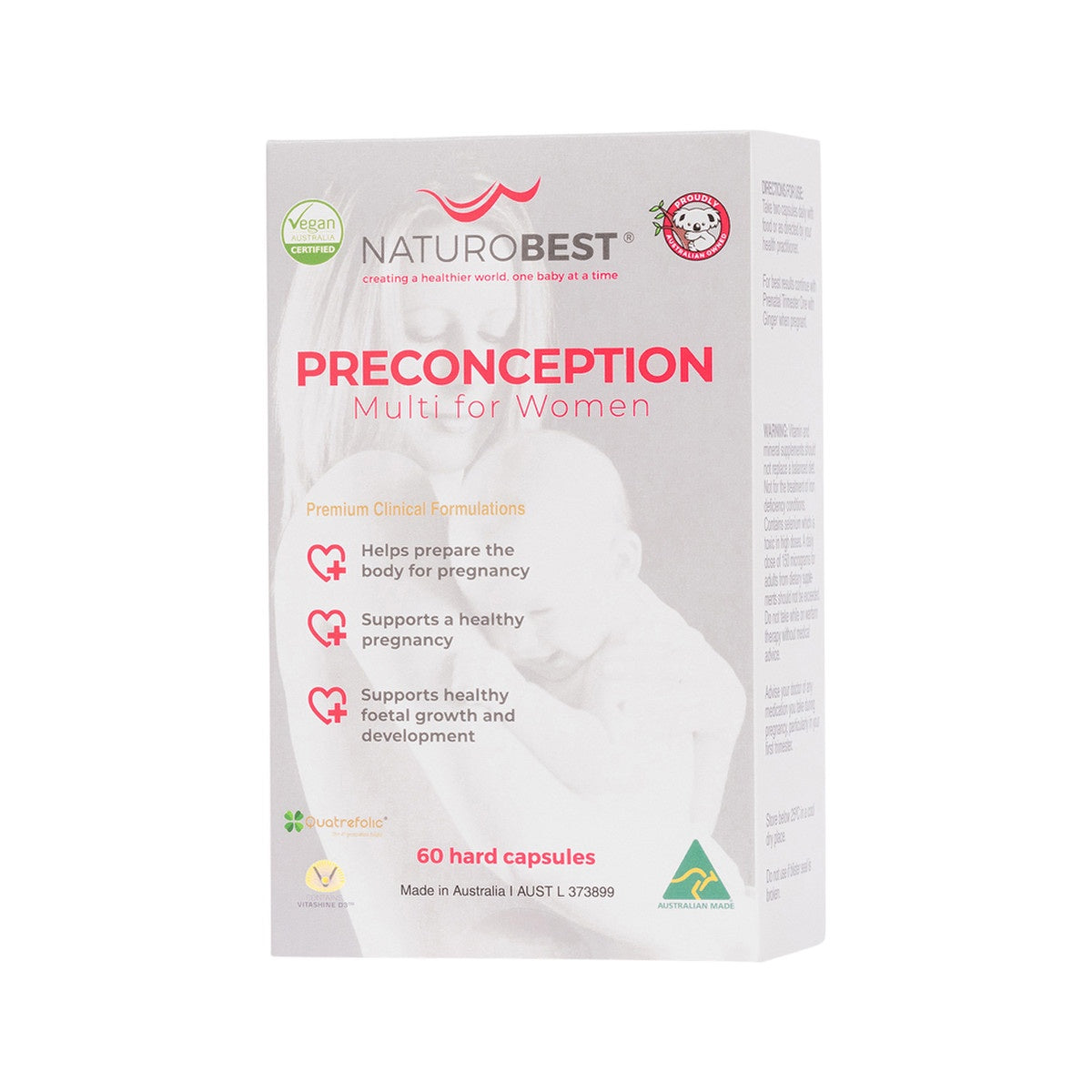 Naturobest Preconception Multi for Women 60 capsules – Health Squad