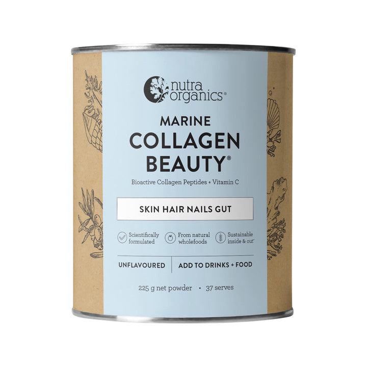 Nutra Organics Marine Collagen Beauty 225g – Health Squad