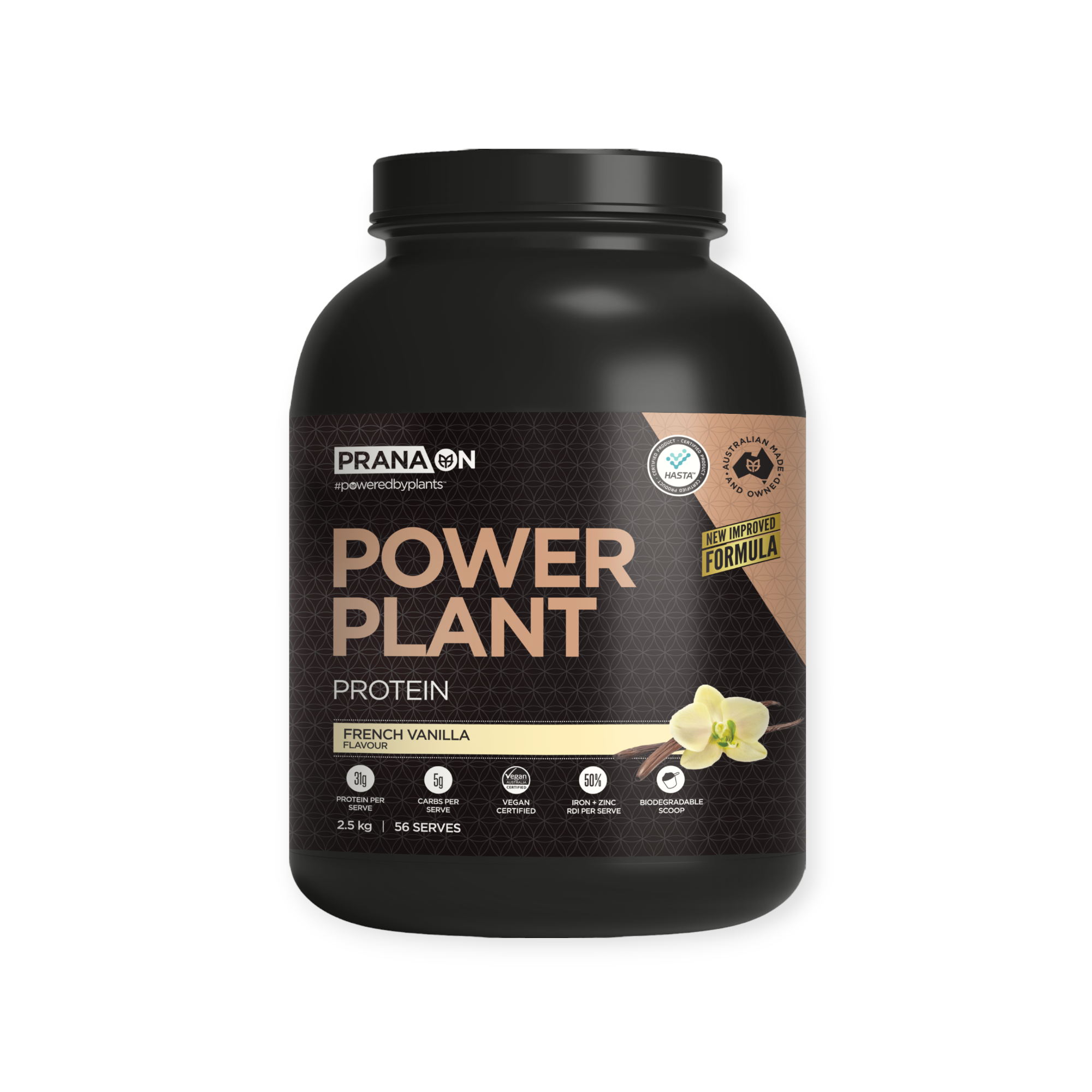 Prana Power Plant Protein French Vanilla 2.5kg – Health Squad